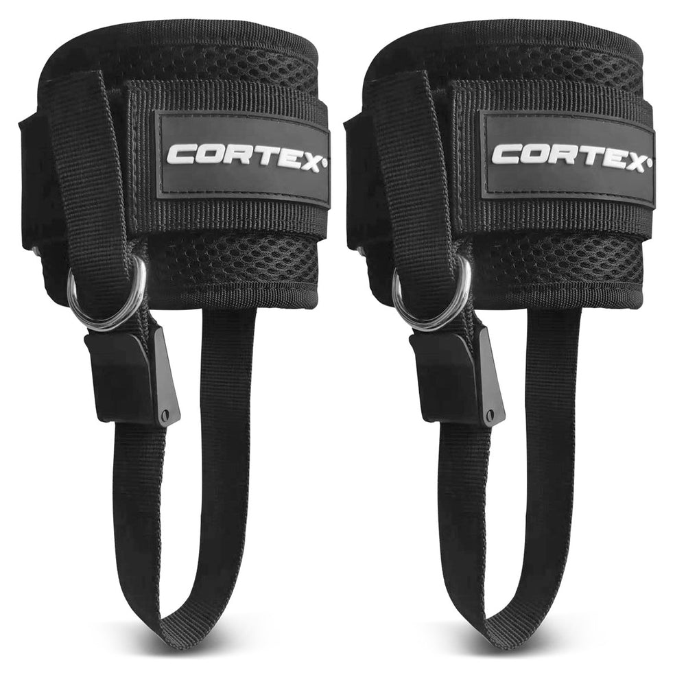CORTEX Premium Ankle Strap Cuff Cable Pulley Attachment Pair nylon ...