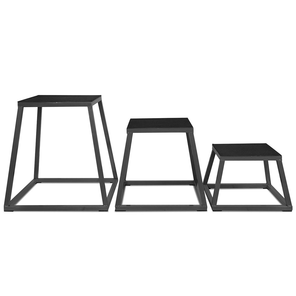 CORTEX Steel Plyo Box Set Black (12", 18", 24") – Lifespan Fitness