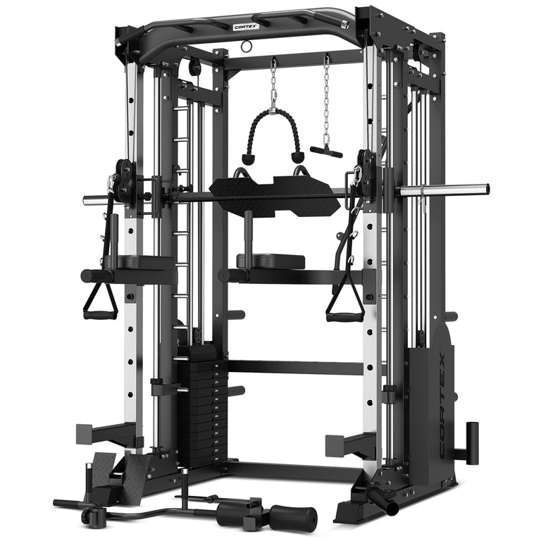 CORTEX SM-25 6-in-1 Power Rack with Smith & Cable Machine – Lifespan ...