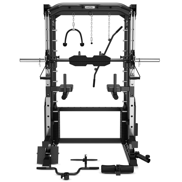 CORTEX SM-25 6-in-1 Power Rack with Smith & Cable Machine – Lifespan Fitness
