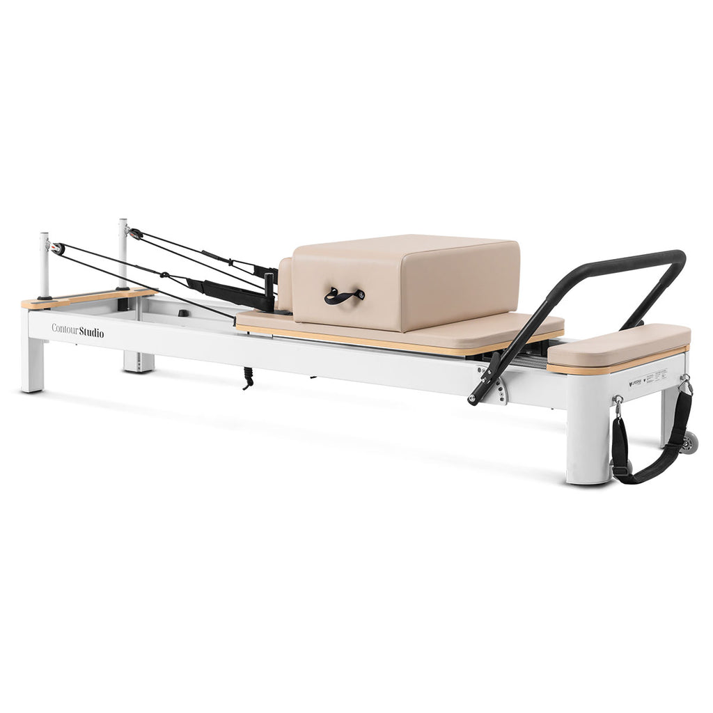 Contour Studio Commercial Pilates Reformer Machine Beige – Lifespan Fitness