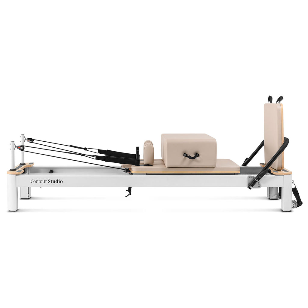 Contour Studio Commercial Pilates Reformer Machine Beige – Lifespan Fitness