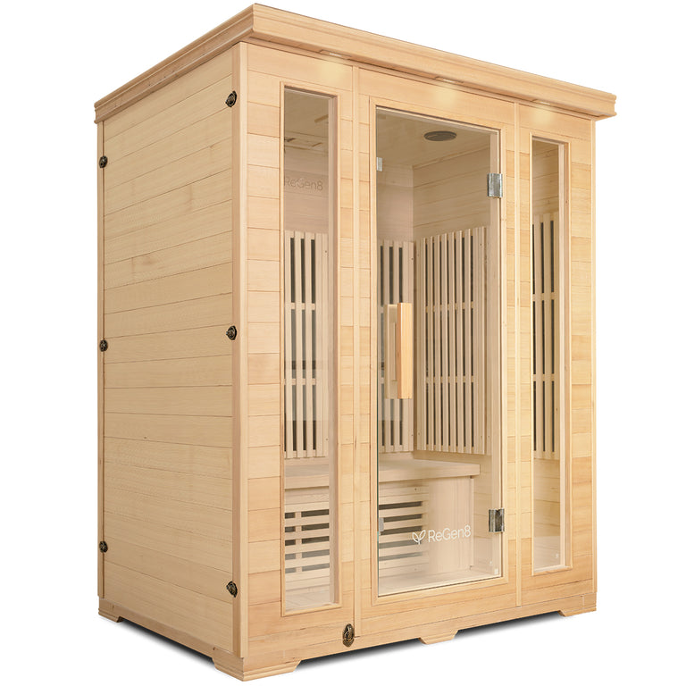 ReGen8 Trio Indoor - 3 Person Infrared Sauna (Natural) – Lifespan Fitness