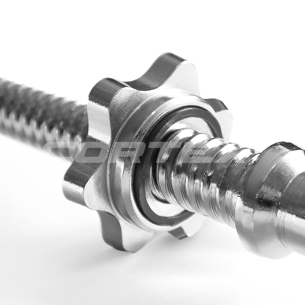 CORTEX Standard Spin Lock Collar Pair Fits 25Mm Barbells And Bars ...